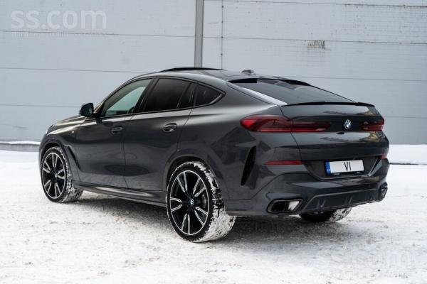Grey BMW X6 2024 in Riga, with an engine capacity of 3.00 L and mileage of 53 thousand km for 96300 €, photo 4 on AUTOMOTO.COM.LV