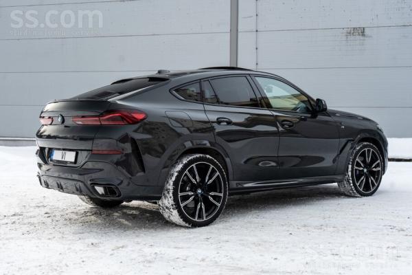 Grey BMW X6 2024 in Riga, with an engine capacity of 3.00 L and mileage of 53 thousand km for 96300 €, photo 7 on AUTOMOTO.COM.LV