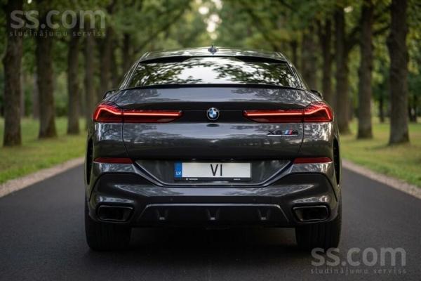Grey BMW X6 2024 in Riga, with an engine capacity of 3.00 L and mileage of 53 thousand km for 91300 €, photo 3 on AUTOMOTO.COM.LV