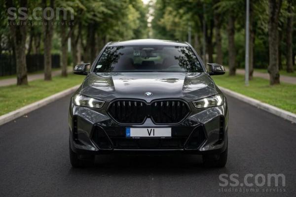Grey BMW X6 2024 in Riga, with an engine capacity of 3.00 L and mileage of 53 thousand km for 91300 €, photo 5 on AUTOMOTO.COM.LV