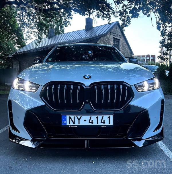 Grey BMW X6 2024 in Riga, with an engine capacity of 3.00 L and mileage of 40 thousand km for 80000 €, photo 3 on AUTOMOTO.COM.LV