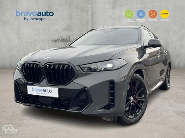 Pelēks BMW X6 2025 Kauņa, ar dzinēja tilpumu 3.00 L un nobraukumu 8 tūkst. km par 91442 €, foto 1 vietnē AUTOMOTO.COM.LV