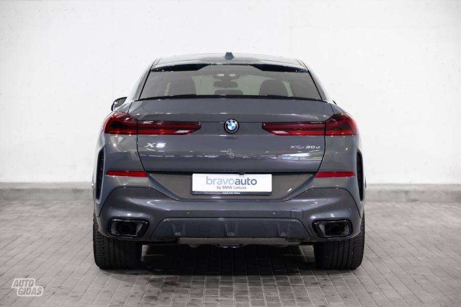 Grey BMW X6 2025 in Vilnius, with an engine capacity of 3.00 L and mileage of 13 thousand km for 84933 €, photo 13 on AUTOMOTO.COM.LV