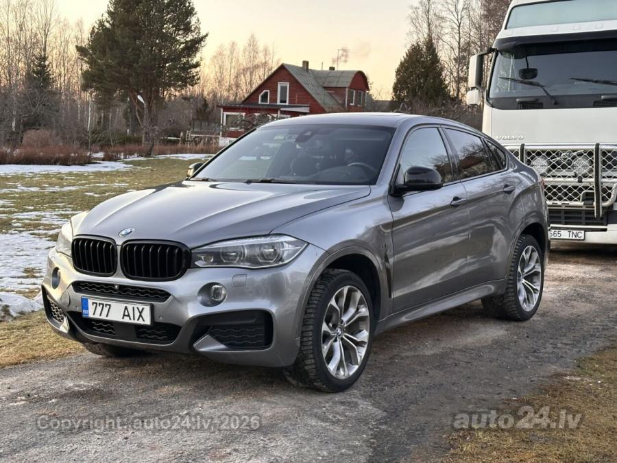 Pelēks BMW X6 2015 Tallina, ar dzinēja tilpumu 3.00 L un nobraukumu 313 tūkst. km par 18300 €, foto 4 vietnē AUTOMOTO.COM.LV