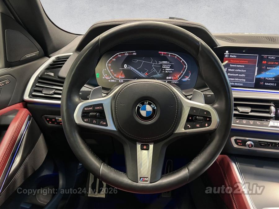 Grey BMW X6 2020 in Tallinn, with an engine capacity of 3.00 L and mileage of 84 thousand km for 52900 €, photo 10 on AUTOMOTO.COM.LV