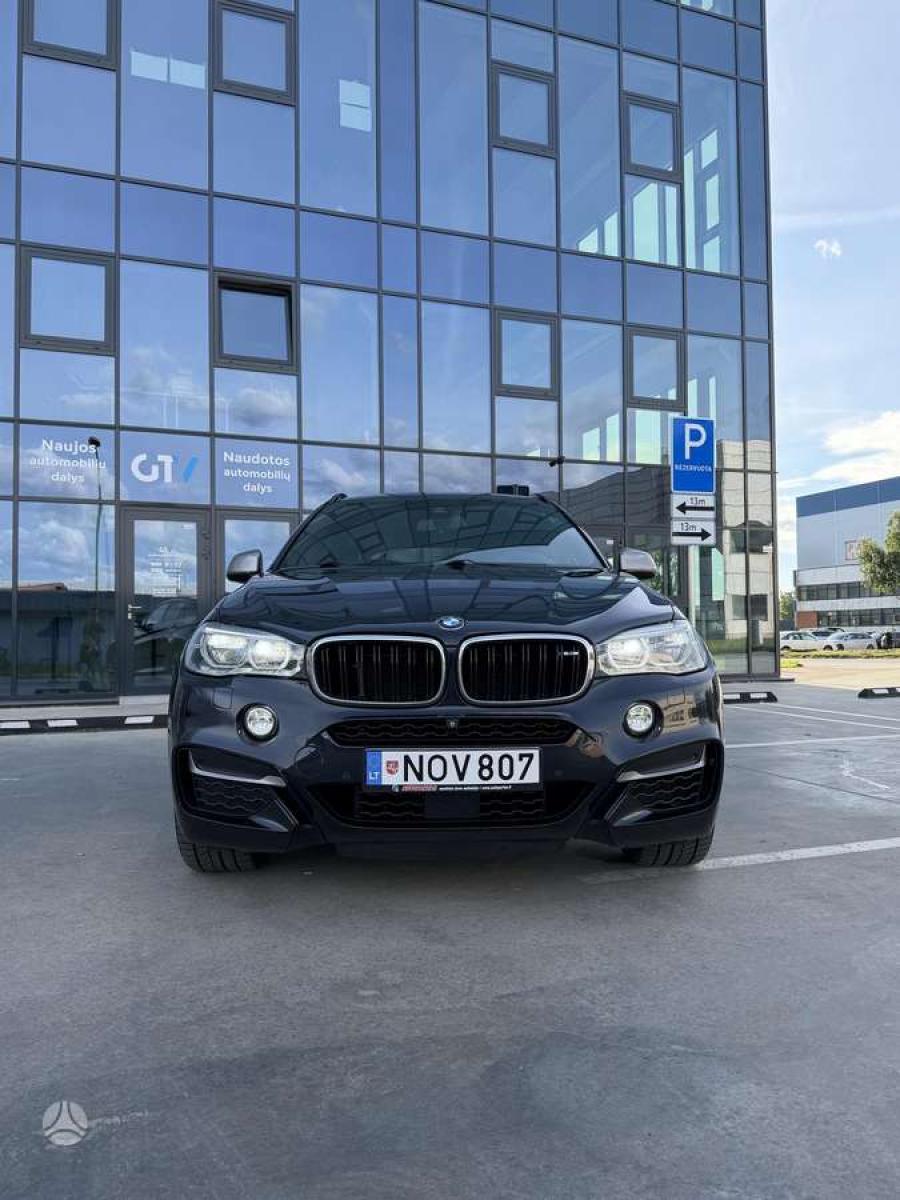 Melns BMW X6 M 2015 Panevēža, ar dzinēja tilpumu 2.99 L un nobraukumu 84 tūkst. km par 23000 €, foto 1 vietnē AUTOMOTO.COM.LV
