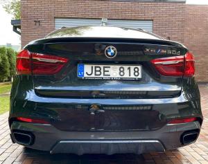 Black BMW X6 M 2015 in Siauliai, with an engine capacity of 2.99 L and mileage of 230 thousand km for 25800 €, photo 10 on AUTOMOTO.COM.LV
