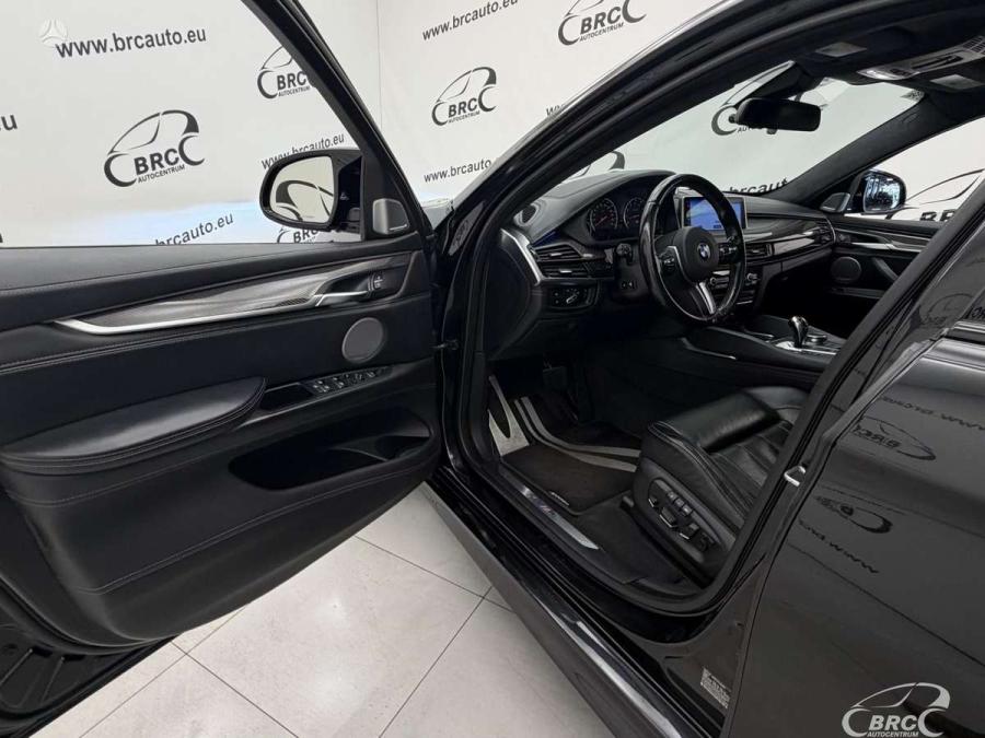 Melns BMW X6 M 2017 Viļņa, ar dzinēja tilpumu 4.40 L un nobraukumu 91 tūkst. km par 23900 €, foto 24 vietnē AUTOMOTO.COM.LV