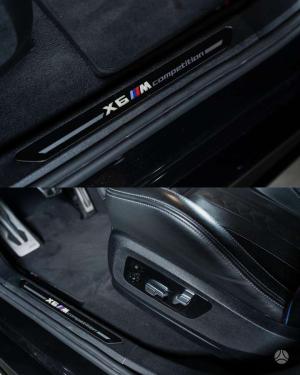 Black BMW X6 M 2022 in Vilnius, with an engine capacity of 4.40 L and mileage of 40 thousand km for 88000 €, photo 19 on AUTOMOTO.COM.LV