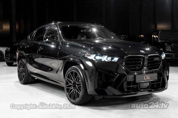 Black BMW X6 M 2024 in Riga, with an engine capacity of 4.40 L and mileage of 17 thousand km for 115000 €, photo 2 on AUTOMOTO.COM.LV