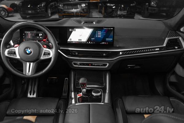 Black BMW X6 M 2024 in Riga, with an engine capacity of 4.40 L and mileage of 17 thousand km for 115000 €, photo 6 on AUTOMOTO.COM.LV