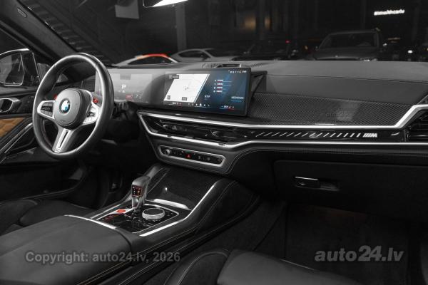 Black BMW X6 M 2024 in Riga, with an engine capacity of 4.40 L and mileage of 17 thousand km for 115000 €, photo 7 on AUTOMOTO.COM.LV