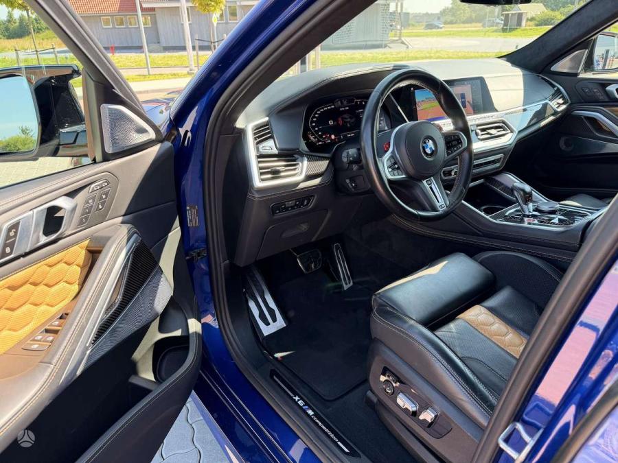 Zils BMW X6 M 2020 Klaipėda, ar dzinēja tilpumu 4.40 L un nobraukumu 100 tūkst. km par 65000 €, foto 12 vietnē AUTOMOTO.COM.LV