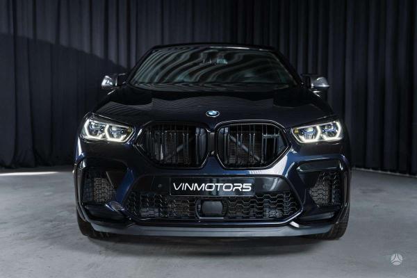Blue BMW X6 M 2022 in Vilnius, with an engine capacity of 4.40 L and mileage of 66 thousand km for 69999 €, photo 3 on AUTOMOTO.COM.LV