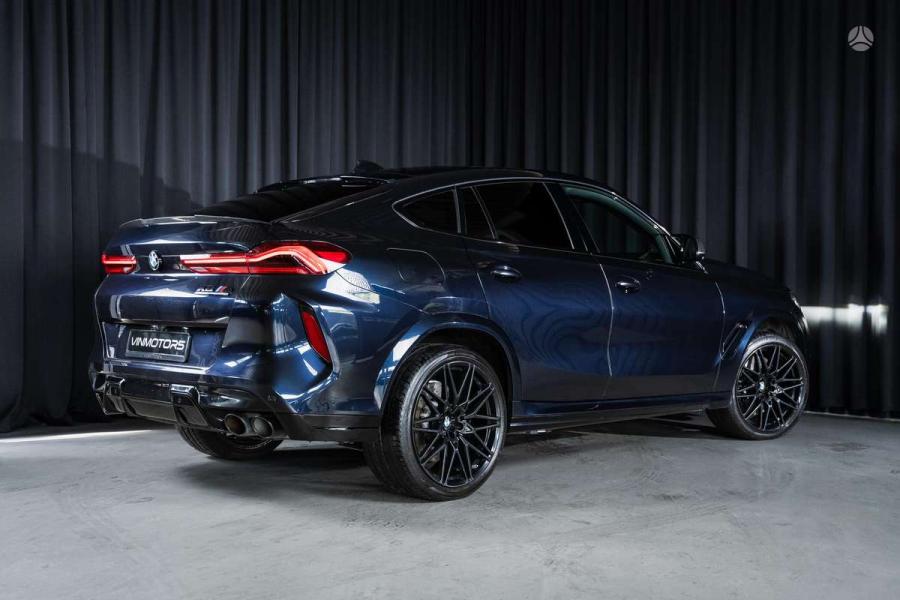 Zils BMW X6 M 2022 Viļņa, ar dzinēja tilpumu 4.40 L un nobraukumu 66 tūkst. km par 69999 €, foto 5 vietnē AUTOMOTO.COM.LV