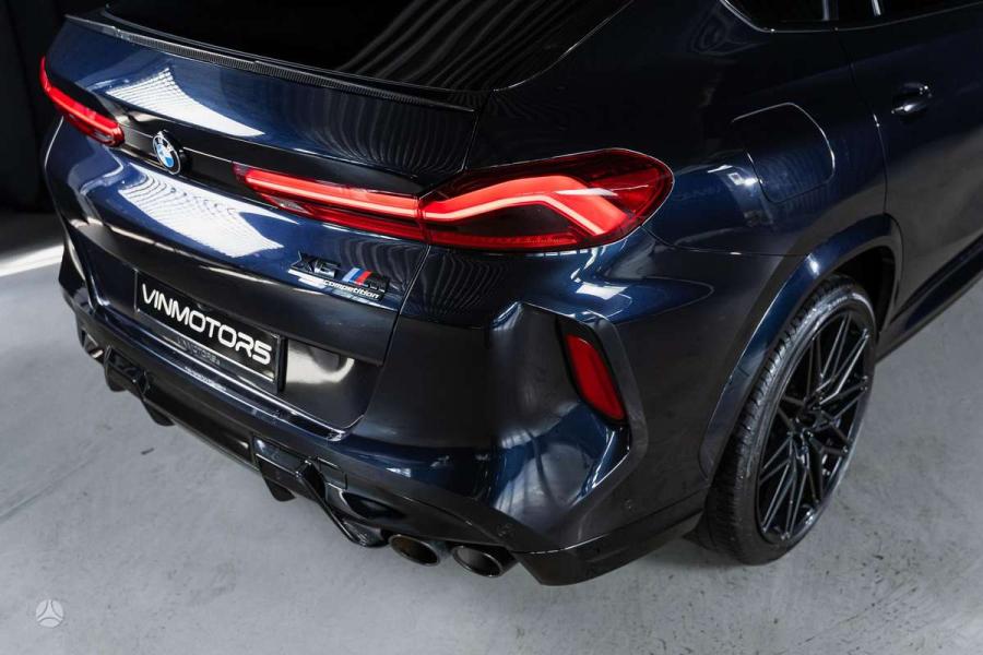 Zils BMW X6 M 2022 Viļņa, ar dzinēja tilpumu 4.40 L un nobraukumu 66 tūkst. km par 69999 €, foto 17 vietnē AUTOMOTO.COM.LV