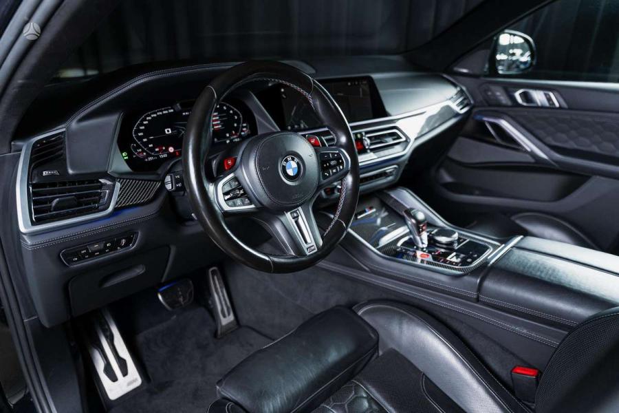 Zils BMW X6 M 2022 Viļņa, ar dzinēja tilpumu 4.40 L un nobraukumu 66 tūkst. km par 69999 €, foto 20 vietnē AUTOMOTO.COM.LV