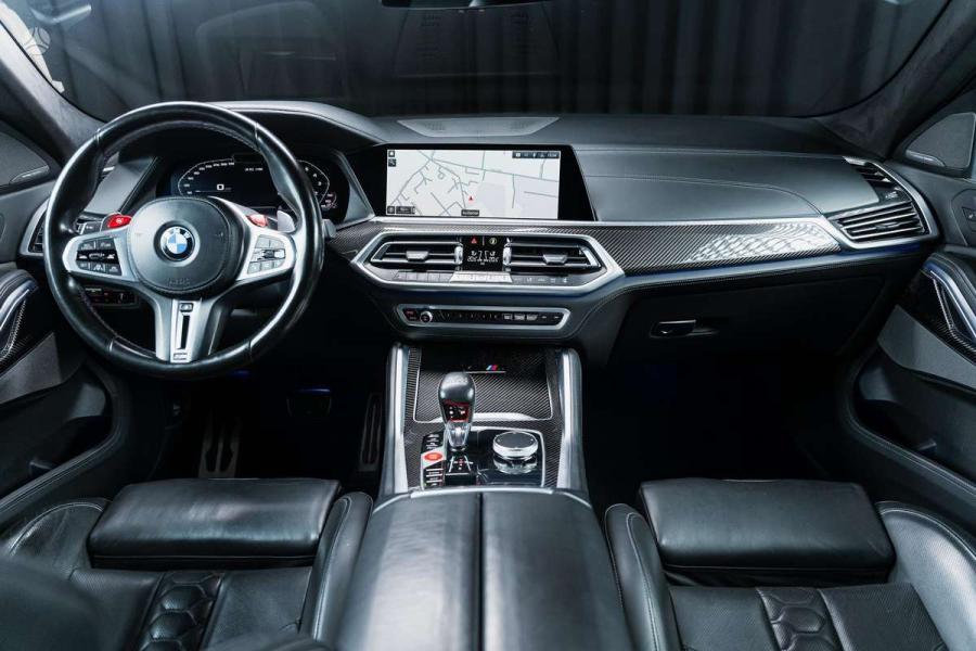 Zils BMW X6 M 2022 Viļņa, ar dzinēja tilpumu 4.40 L un nobraukumu 66 tūkst. km par 69999 €, foto 24 vietnē AUTOMOTO.COM.LV