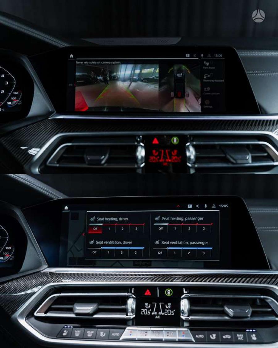 Zils BMW X6 M 2022 Viļņa, ar dzinēja tilpumu 4.40 L un nobraukumu 66 tūkst. km par 69999 €, foto 25 vietnē AUTOMOTO.COM.LV