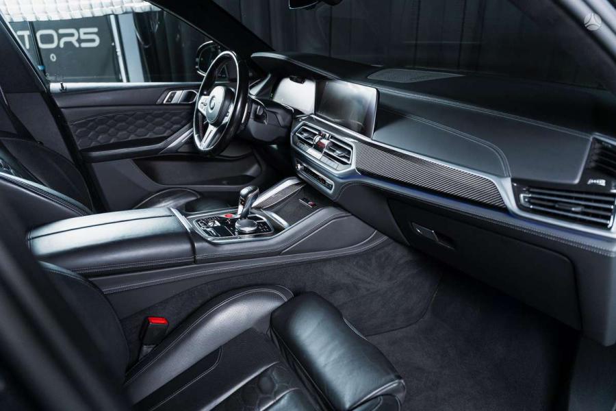 Zils BMW X6 M 2022 Viļņa, ar dzinēja tilpumu 4.40 L un nobraukumu 66 tūkst. km par 69999 €, foto 31 vietnē AUTOMOTO.COM.LV