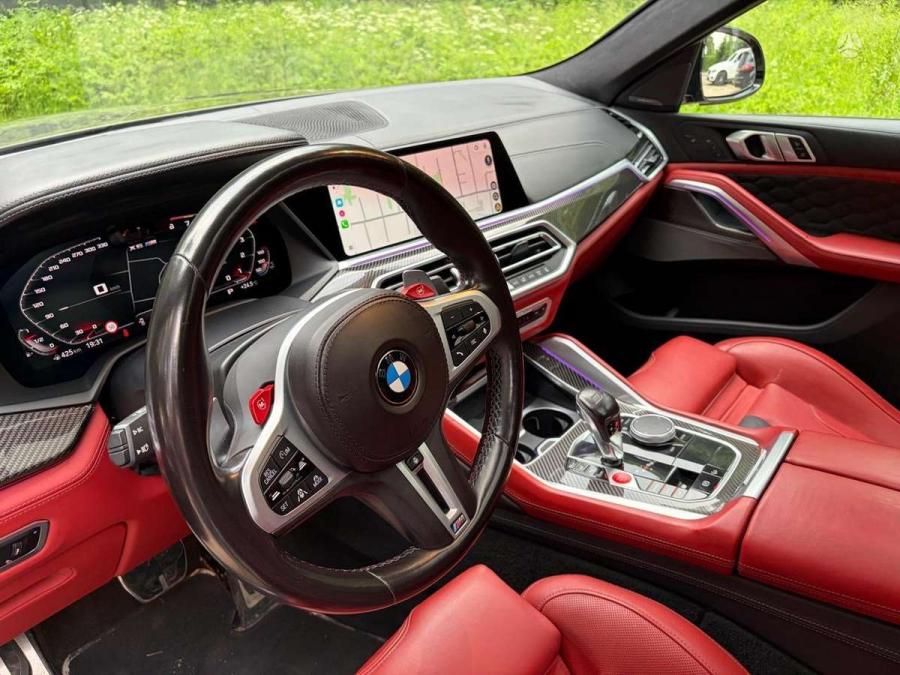 Zaļš BMW X6 M 2022 Viļņa, ar dzinēja tilpumu 4.40 L un nobraukumu 51 tūkst. km par 73999 €, foto 13 vietnē AUTOMOTO.COM.LV