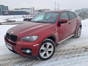 Red BMW X6 2008 in Vilnius, with an engine capacity of 2.99 L and mileage of 384 thousand km for 9750 €, photo  on AUTOMOTO.COM.LV