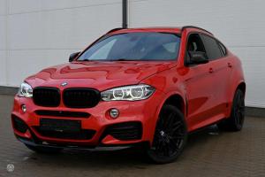 Red BMW X6 2015 in Kretinga, with an engine capacity of 2.98 L and mileage of 128 thousand km for 28999 €, photo 3 on AUTOMOTO.COM.LV
