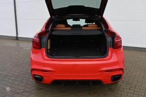 Red BMW X6 2015 in Kretinga, with an engine capacity of 2.98 L and mileage of 128 thousand km for 28999 €, photo 12 on AUTOMOTO.COM.LV