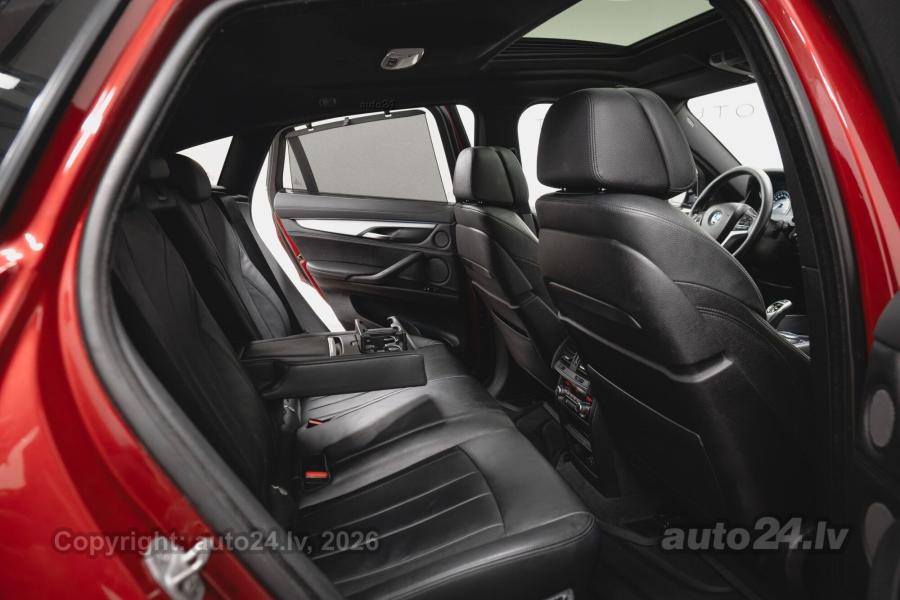 Red BMW X6 2015 in Tartu, with an engine capacity of 3.00 L and mileage of 209 thousand km for 23000 €, photo 11 on AUTOMOTO.COM.LV
