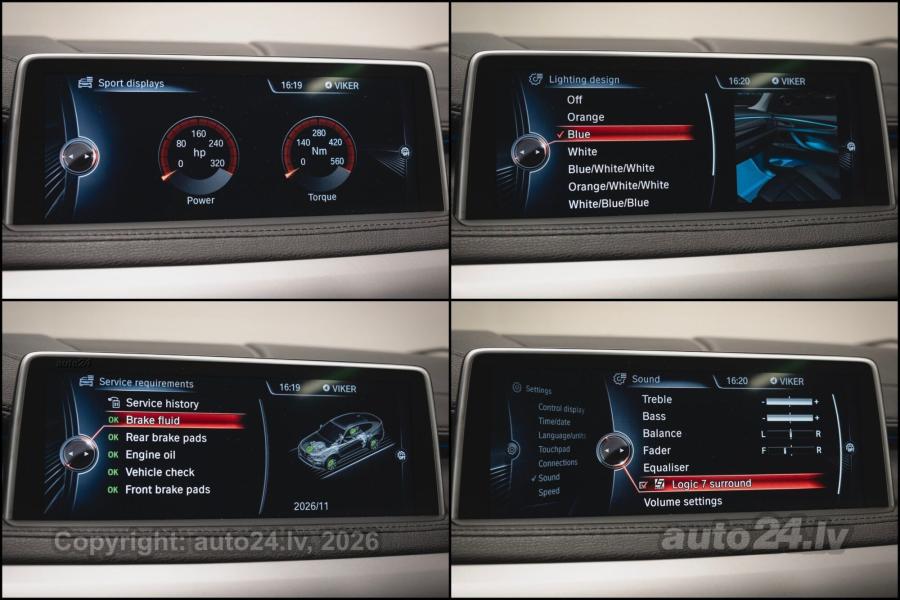 Red BMW X6 2015 in Tartu, with an engine capacity of 3.00 L and mileage of 209 thousand km for 23000 €, photo 27 on AUTOMOTO.COM.LV
