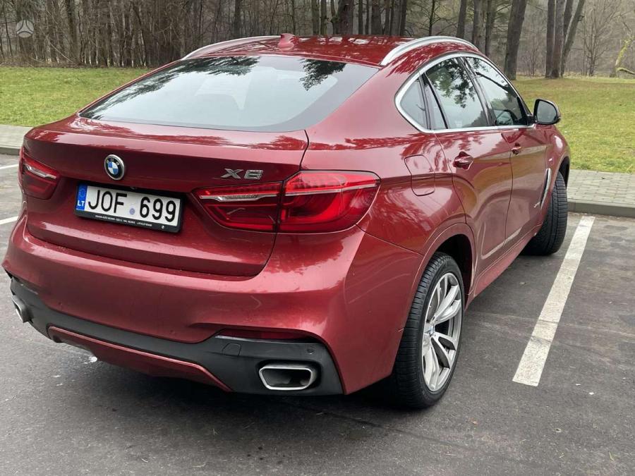 Sarkans BMW X6 2017 Viļņa, ar dzinēja tilpumu 2.99 L un nobraukumu 190 tūkst. km par 22200 €, foto 8 vietnē AUTOMOTO.COM.LV