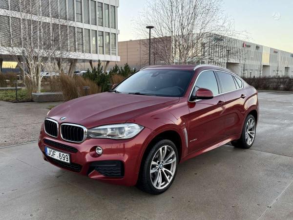 Sarkans BMW X6 2017 Viļņa, ar dzinēja tilpumu 2.99 L un nobraukumu 190 tūkst. km par 23500 €, foto 5 vietnē AUTOMOTO.COM.LV