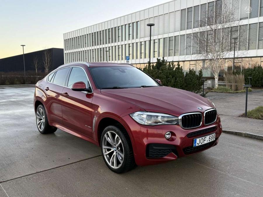 Sarkans BMW X6 2017 Viļņa, ar dzinēja tilpumu 2.99 L un nobraukumu 190 tūkst. km par 23500 €, foto 7 vietnē AUTOMOTO.COM.LV