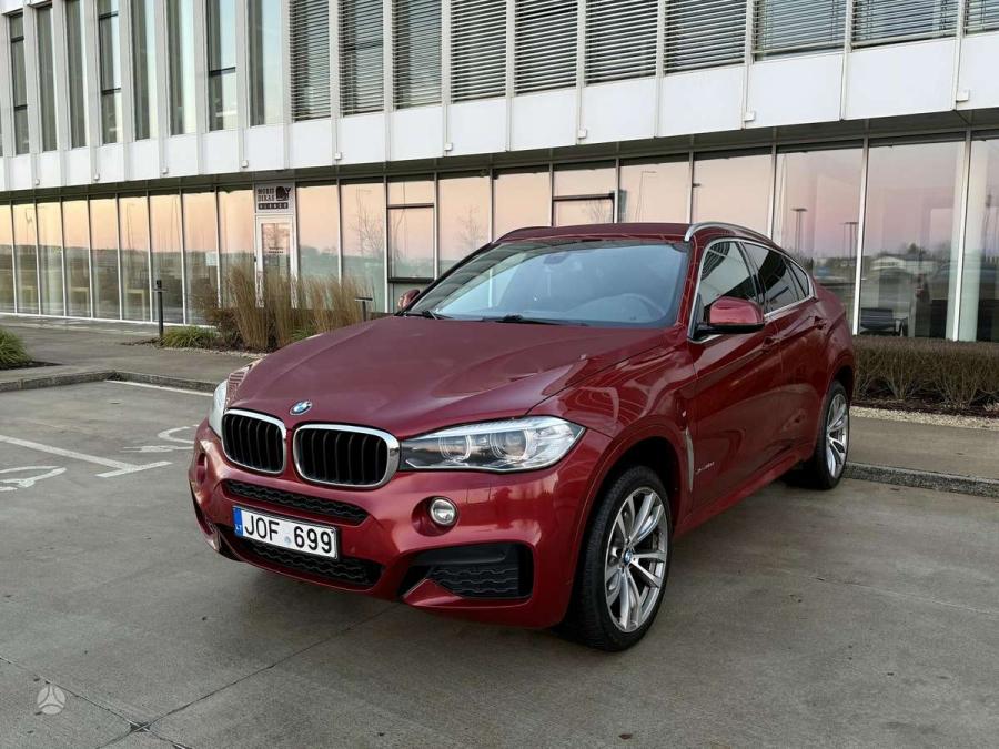 Sarkans BMW X6 2017 Viļņa, ar dzinēja tilpumu 2.99 L un nobraukumu 190 tūkst. km par 23500 €, foto 11 vietnē AUTOMOTO.COM.LV