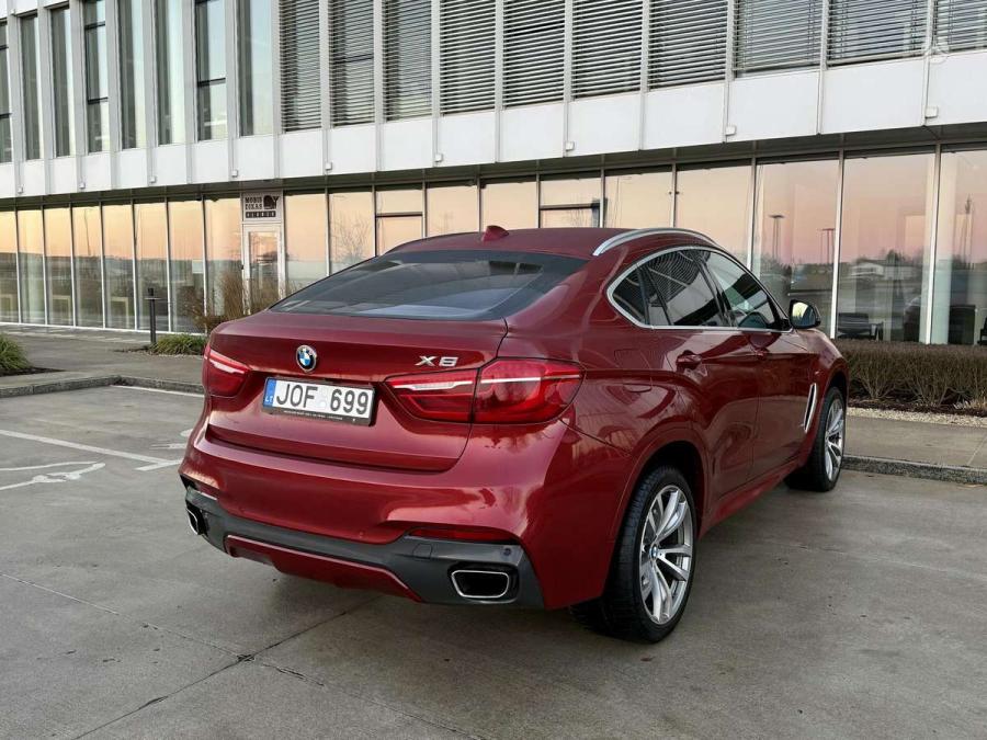 Sarkans BMW X6 2017 Viļņa, ar dzinēja tilpumu 2.99 L un nobraukumu 190 tūkst. km par 23500 €, foto 12 vietnē AUTOMOTO.COM.LV