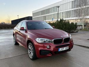 Red BMW X6 2017 in Vilnius, with an engine capacity of 2.99 L and mileage of 191 thousand km for 22900 €, photo  on AUTOMOTO.COM.LV