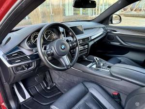 Red BMW X6 2017 in Vilnius, with an engine capacity of 2.99 L and mileage of 191 thousand km for 22900 €, photo 21 on AUTOMOTO.COM.LV