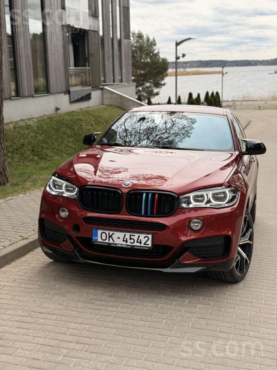 Sarkans BMW X6 2017 Rīga, ar dzinēja tilpumu 3.00 L un nobraukumu 109 tūkst. km par 32500 €, foto 3 vietnē AUTOMOTO.COM.LV