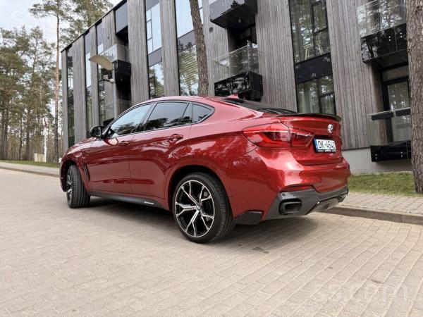 Red BMW X6 2017 in Riga, with an engine capacity of 3.00 L and mileage of 109 thousand km for 32500 €, photo 3 on AUTOMOTO.COM.LV