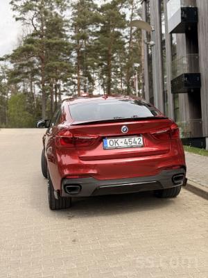 Sarkans BMW X6 2017 Rīga, ar dzinēja tilpumu 3.00 L un nobraukumu 109 tūkst. km par 32500 €, foto 5 vietnē AUTOMOTO.COM.LV