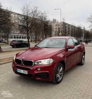 Red BMW X6 2018 in Vilnius, with an engine capacity of 3.00 L and mileage of 243 thousand km for 26200 €, photo 3 on AUTOMOTO.COM.LV