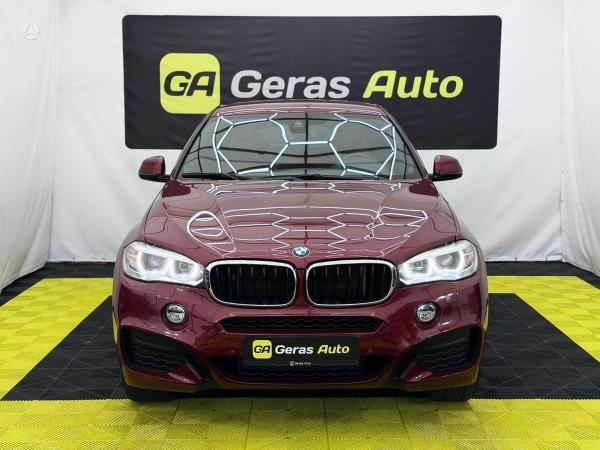 Красный БМВ Х6 2018 в Вильнюс, объемом двигателя 2.99 л и пробегом 246 тыс. км за 20990 €, фото 7 на AUTOMOTO.COM.LV