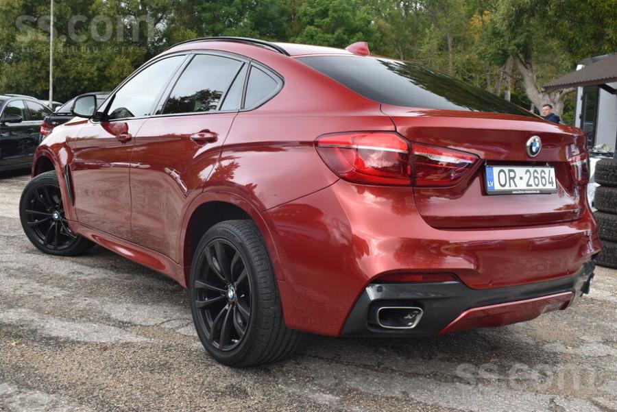 Sarkans BMW X6 2018 Kuldīga, ar dzinēja tilpumu 3.00 L un nobraukumu 0 tūkst. km par 34550 €, foto 4 vietnē AUTOMOTO.COM.LV