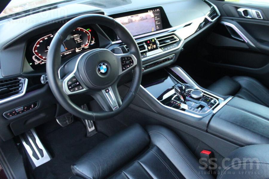 Red BMW X6 2020 in Jelgava, with an engine capacity of 3.00 L and mileage of 109 thousand km for 53900 €, photo 10 on AUTOMOTO.COM.LV