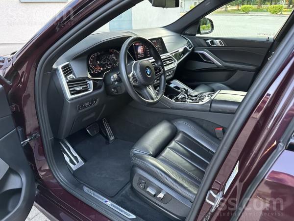 Sarkans BMW X6 2020 Jelgava, ar dzinēja tilpumu 3.00 L un nobraukumu 118 tūkst. km par 53500 €, foto 8 vietnē AUTOMOTO.COM.LV