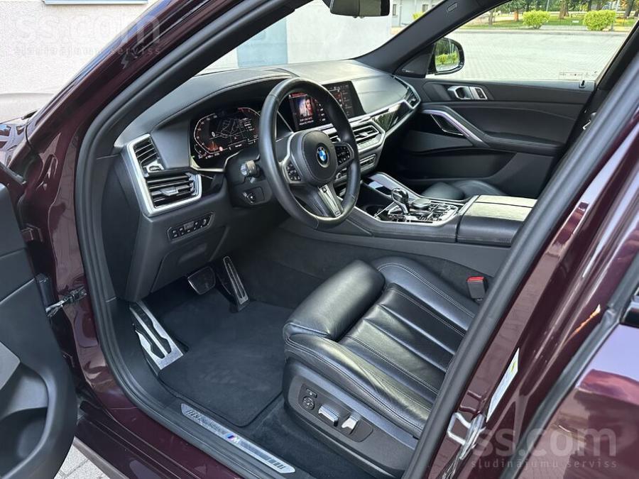 Red BMW X6 2020 in Jelgava, with an engine capacity of 3.00 L and mileage of 118 thousand km for 53500 €, photo 9 on AUTOMOTO.COM.LV