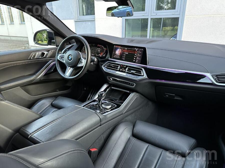 Red BMW X6 2020 in Jelgava, with an engine capacity of 3.00 L and mileage of 118 thousand km for 53500 €, photo 14 on AUTOMOTO.COM.LV