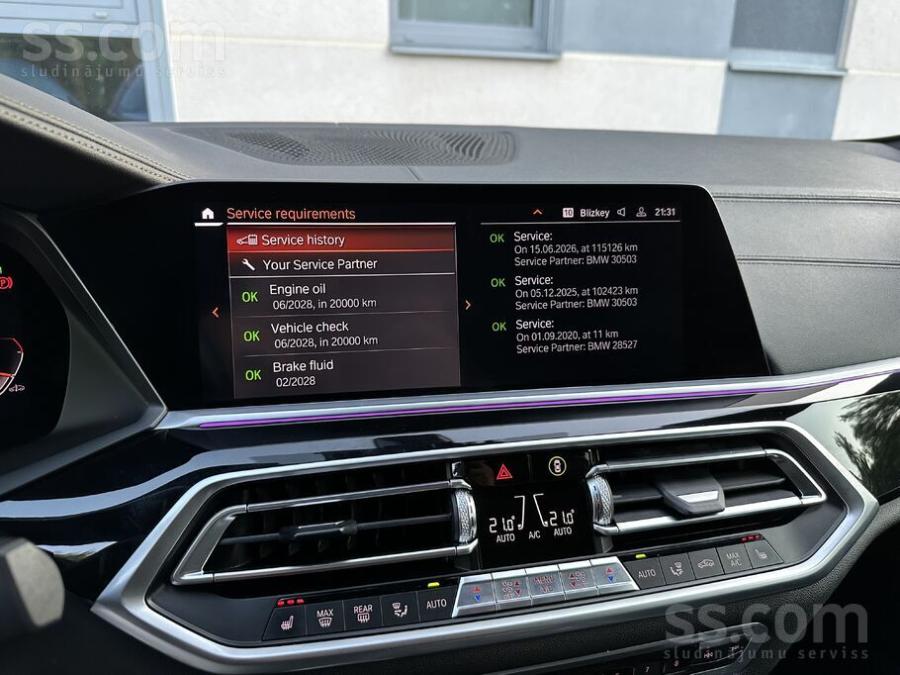 Red BMW X6 2020 in Jelgava, with an engine capacity of 3.00 L and mileage of 118 thousand km for 53500 €, photo 30 on AUTOMOTO.COM.LV