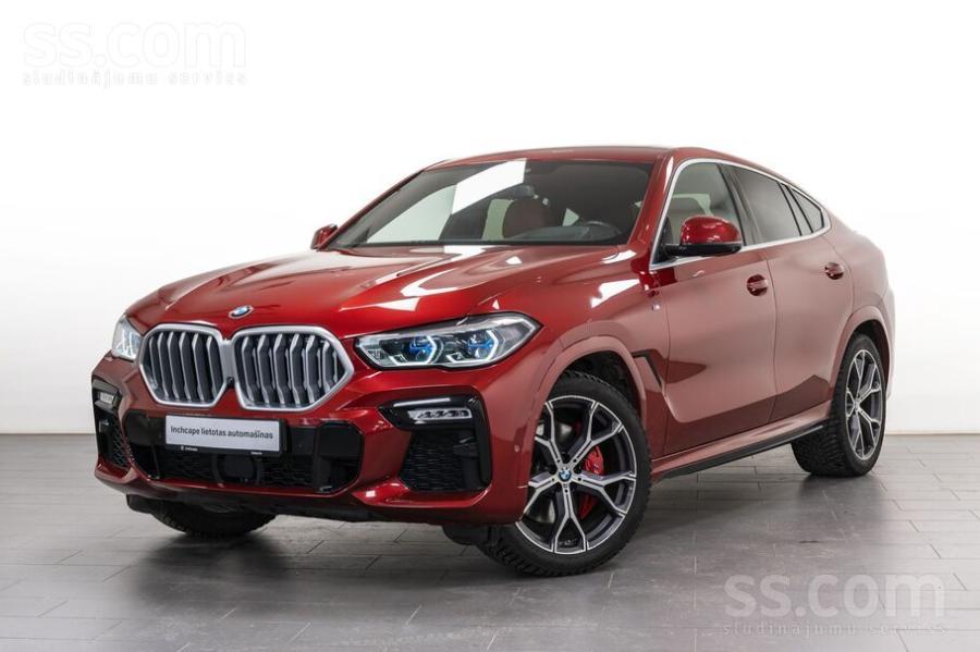 Red BMW X6 2021 in Riga, with an engine capacity of 3.00 L and mileage of 112 thousand km for 55000 €, photo 1 on AUTOMOTO.COM.LV