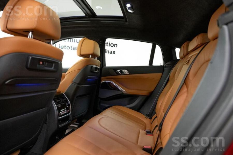Red BMW X6 2021 in Riga, with an engine capacity of 3.00 L and mileage of 112 thousand km for 55000 €, photo 24 on AUTOMOTO.COM.LV